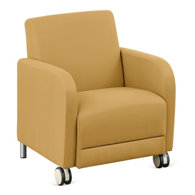 Parkside Guest Chair with Casters - 27"W — Planner 5D