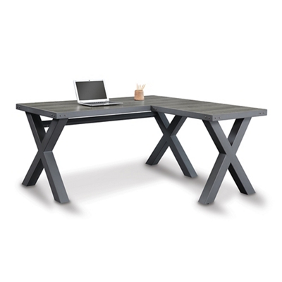 Rivet Reversible Compact L-Shaped Desk — Planner 5D