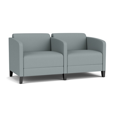 Social Two Seater with Center Arm in Standard Upholstery — Planner 5D