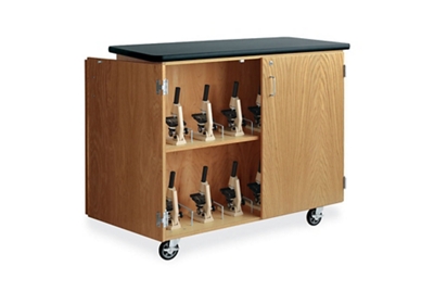 Rolling Microscope Storage Cabinet — Planner 5D