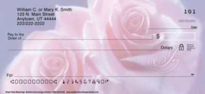 Rose Petal Blessings Personal Checks
