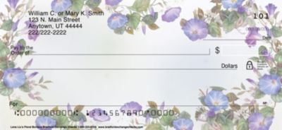Lena Liu's Floral Borders Personal Checks