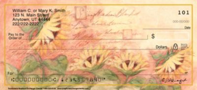 Sunflowers Personal Checks