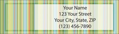 Stripes Return Address Label