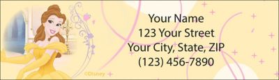 Disney Princess Dreams Return Address Label