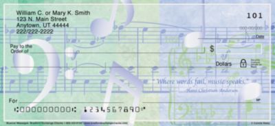 Music Speaks Personal Checks