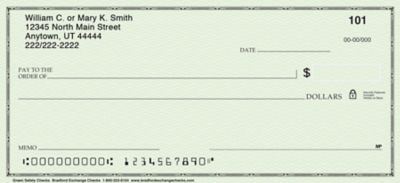 Green Safety Personal Checks