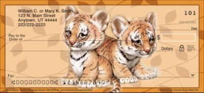 Animal Babies Personal Checks