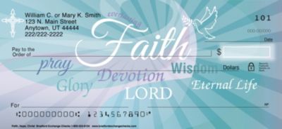 Faith Hope Christ Personal Checks