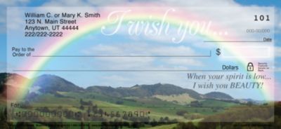 I Wish You Rainbows Personal Checks