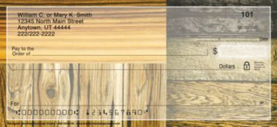 Woodgrain Personal Checks