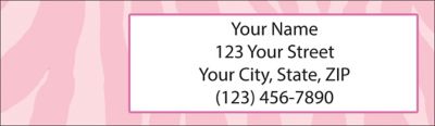 Pink Return Address Label