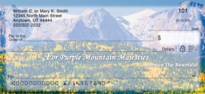 America the Beautiful Personal Checks