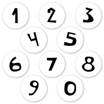 Choose Your Number Peel & Stick Stamp Set