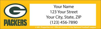 Green Bay Packers NFL Return Address Label
