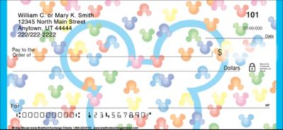 Mickey Mouse Icons Personal Checks