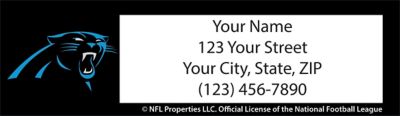 Carolina Panthers NFL Return Address Label