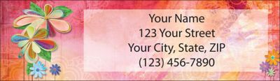 Pretty Petals Return Address Label