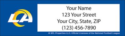 Los Angeles Rams NFL Return Address Label
