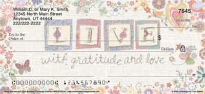 Hand-Stitched with Love Personal Checks