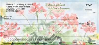 Blooming Flowers Personal Checks