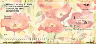 Blooming Flowers Personal Checks