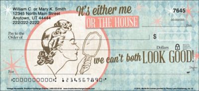 Vintage Housewife Personal Checks