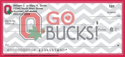 I Love Ohio State Chevron Personal Checks