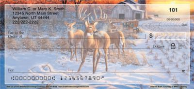 Deer on a Farm Personal Checks