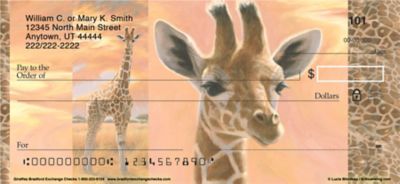 Giraffes Personal Checks