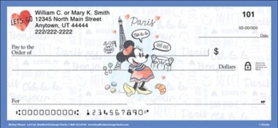 Mickey Mouse - Lets Go Personal Checks