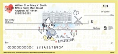 Mickey Mouse - Lets Go Personal Checks