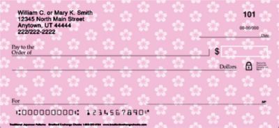 Traditional Japanese Patterns Personal Checks