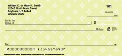 Traditional Japanese Patterns Personal Checks
