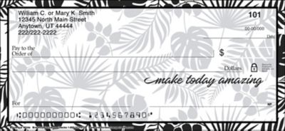 Black & White Personal Checks
