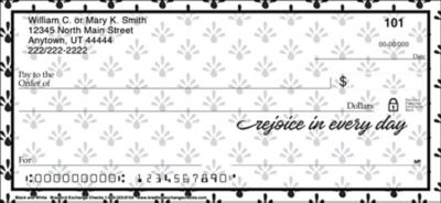 Black & White Personal Checks
