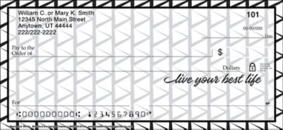 Black & White Personal Checks