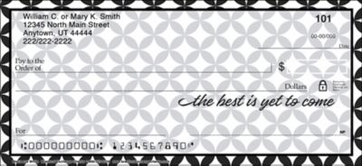 Black & White Personal Checks