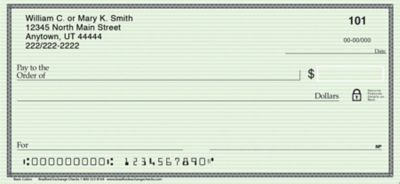 Basic Colors Personal Checks