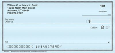 Basic Colors Personal Checks