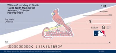 MLB St Louis Cardinals Blast Personal Checks