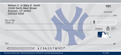 MLB New York Yankees Blast Personal Checks